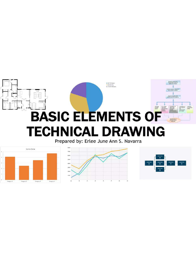 Basic Elements of Technical Drawingpptx 1 | PDF