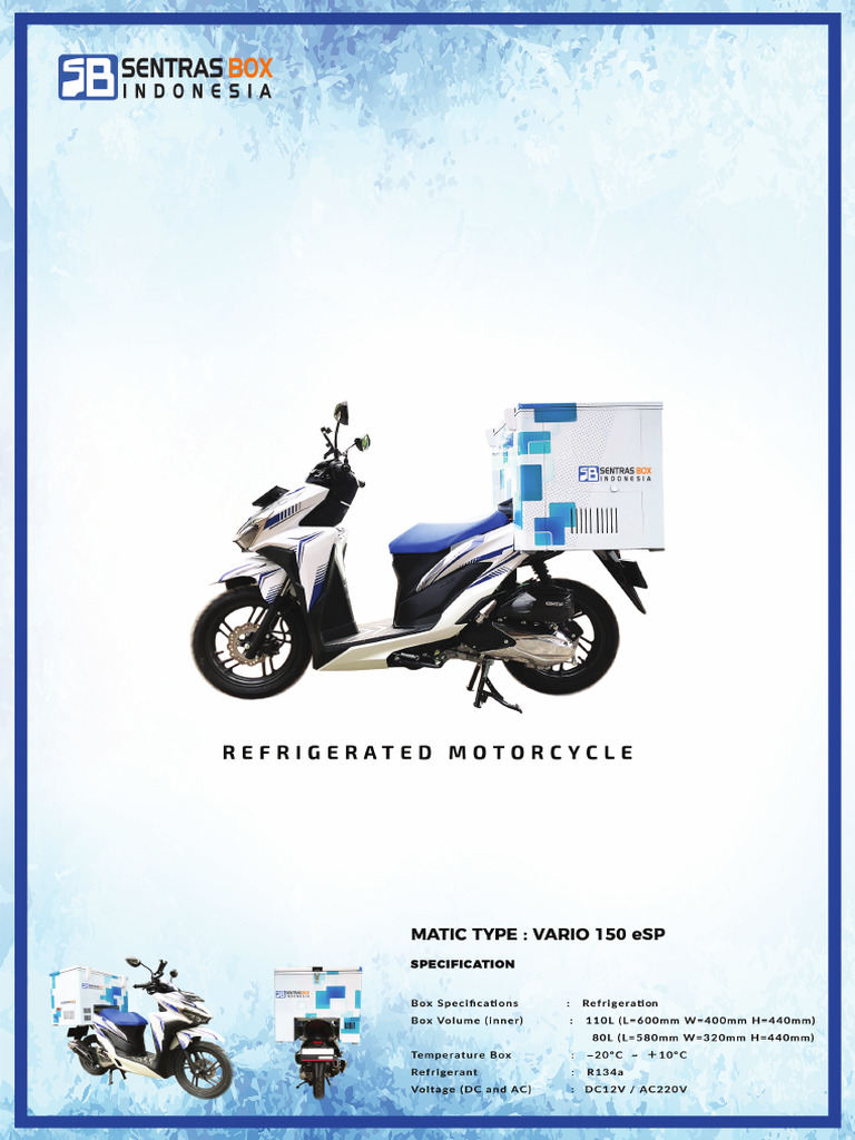 Brochure Design SENTRAS BOX A4 MOTORCYCLE | PDF