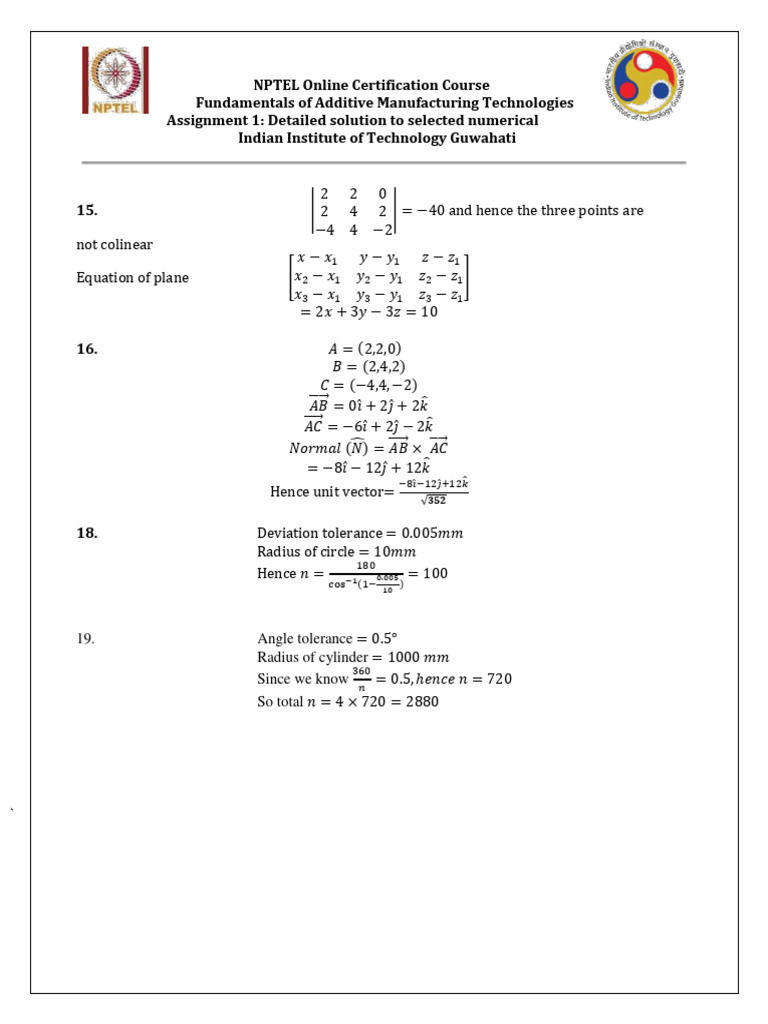 Assignment 1 Solution | PDF Assignment 1 Solution | PDF