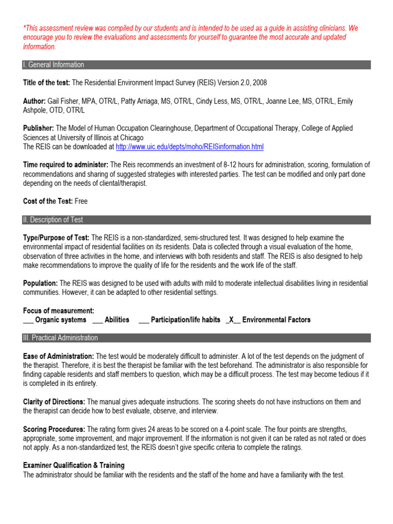 Reis | PDF | Educational Assessment | Cognition