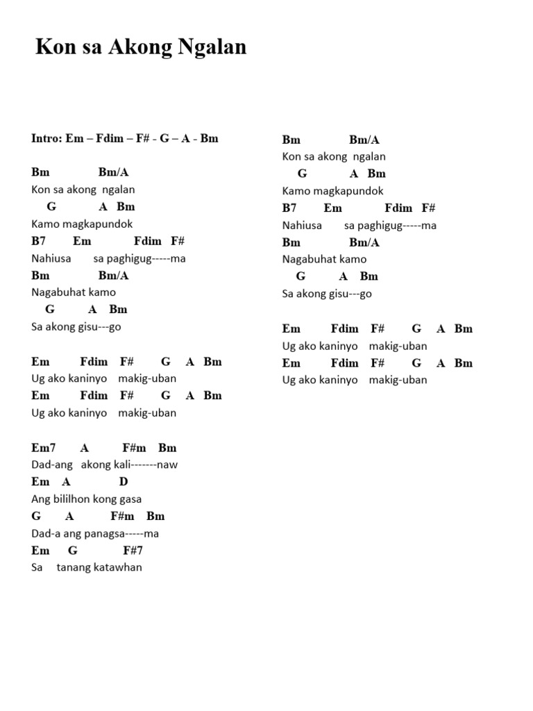 Kon Sa Akong Ngalan | PDF