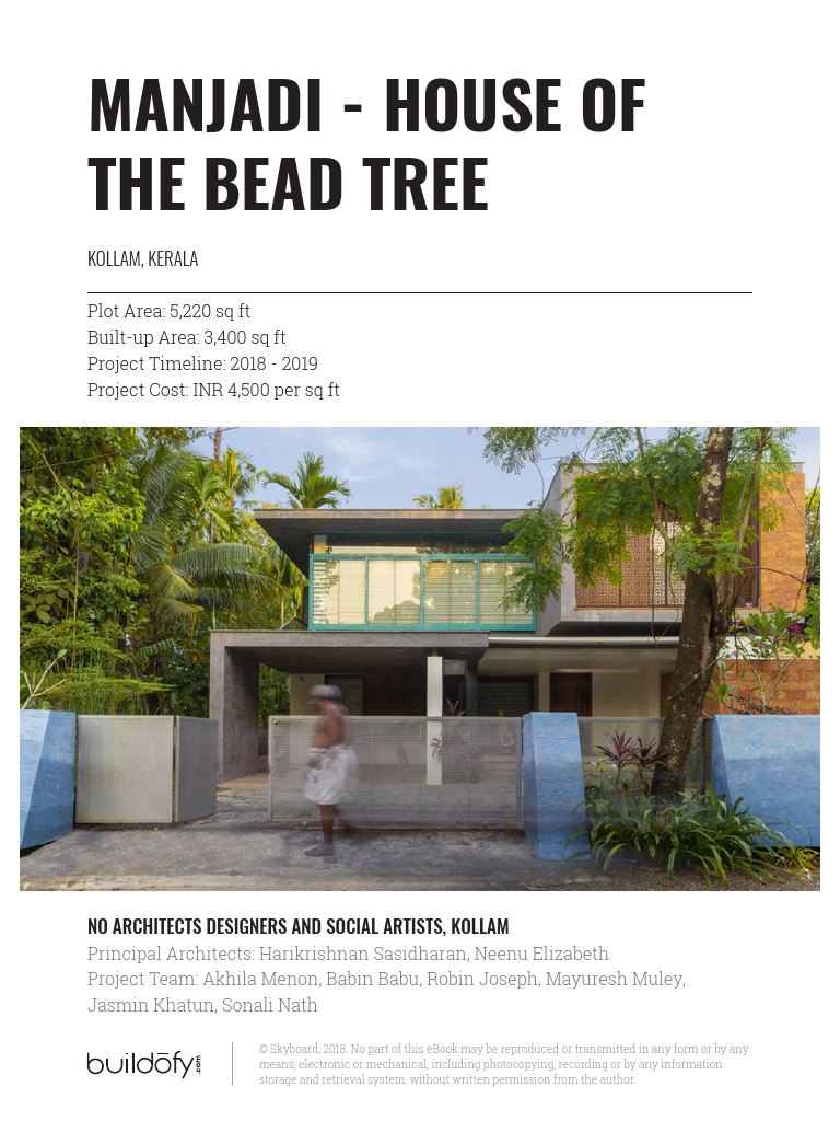 Manjadi - House of The Bead Tree | PDF | Courtyard | Architectural Design