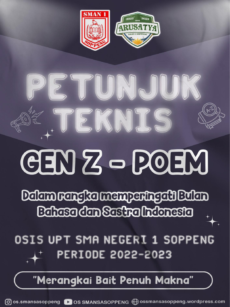Juknis Gen Z - Poem 2023 | PDF