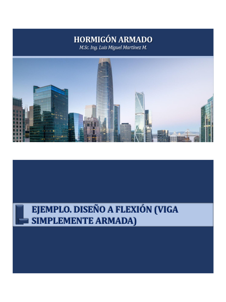 Ejemplo Viga Simplemente Armada | PDF | Viga (Estructura) | Concreto ...