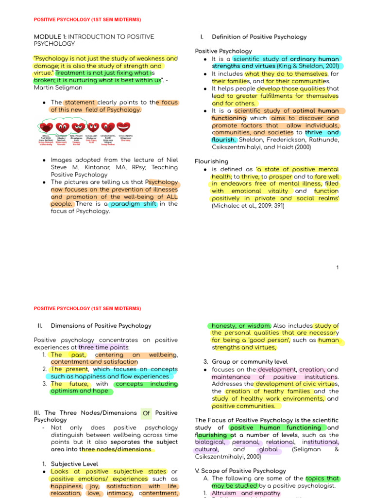 Positive Psychology | PDF | Reward System | Dopamine