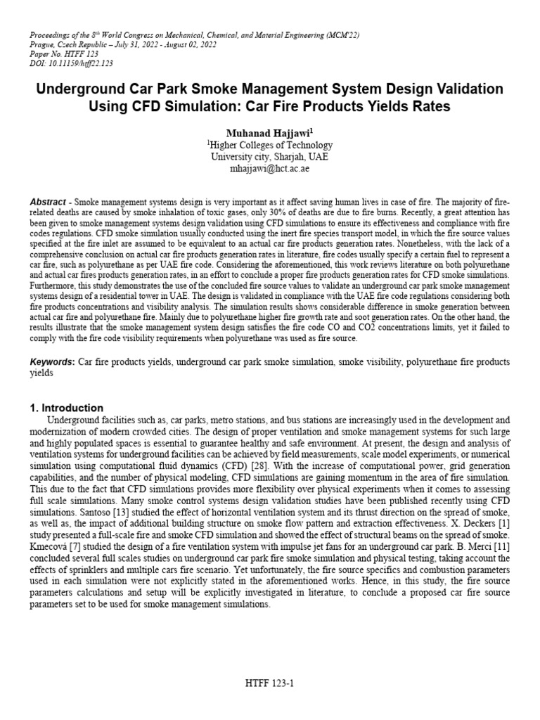 HTFF 123 | PDF | Fires | Computational Fluid Dynamics