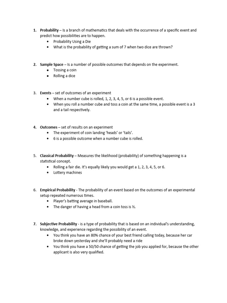 Understanding Probability Concepts | PDF | Probability | Science