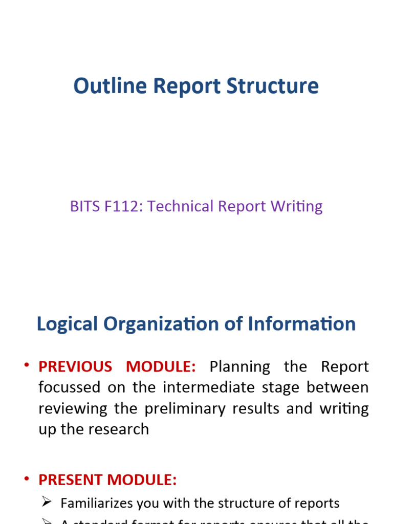 Lecture 18 Outline Report Structure | PDF | Abstract (Summary ...
