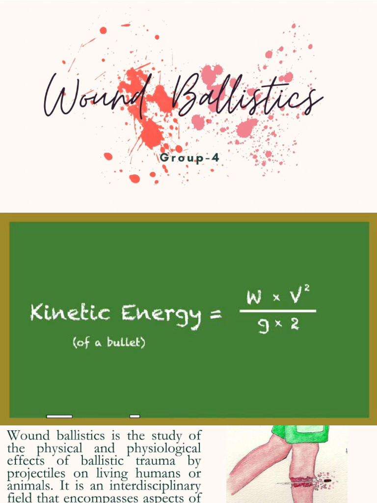 (Wound Ballistics) 1 | PDF