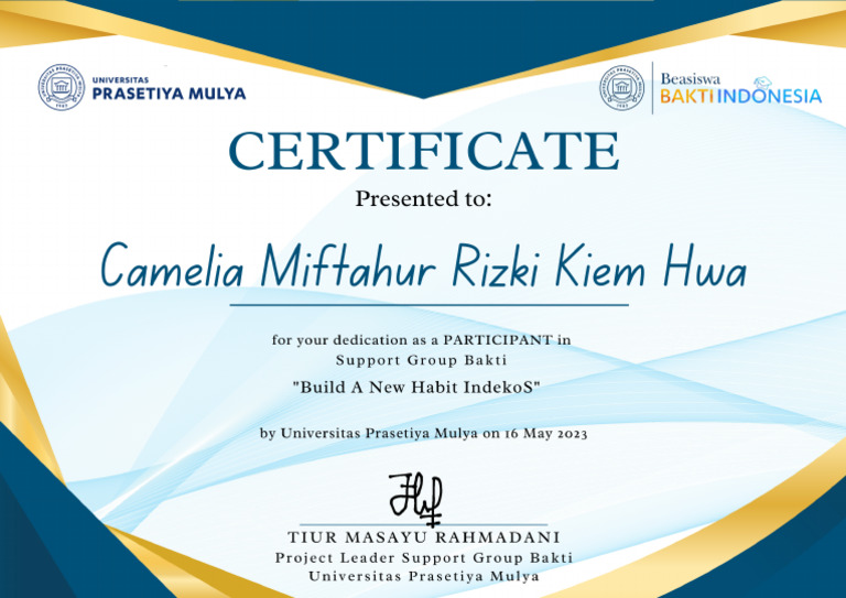 Camelia Miftahur Rizki Kiem Hwa | PDF
