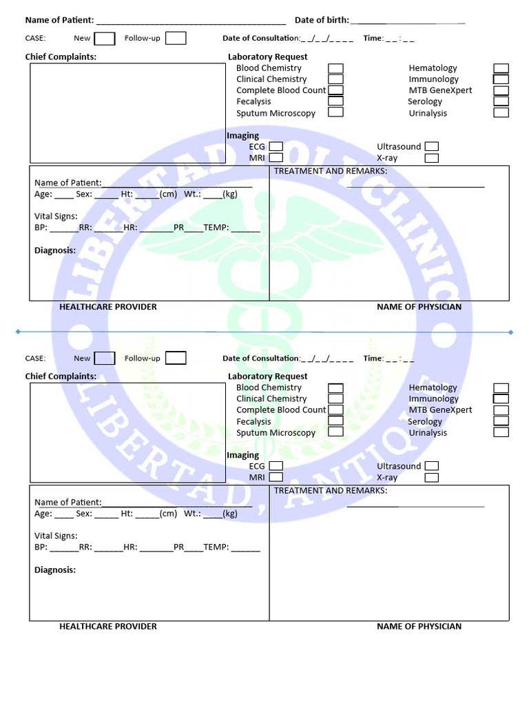 Case Form A4 Size | PDF | Medical Imaging | Diseases And Disorders