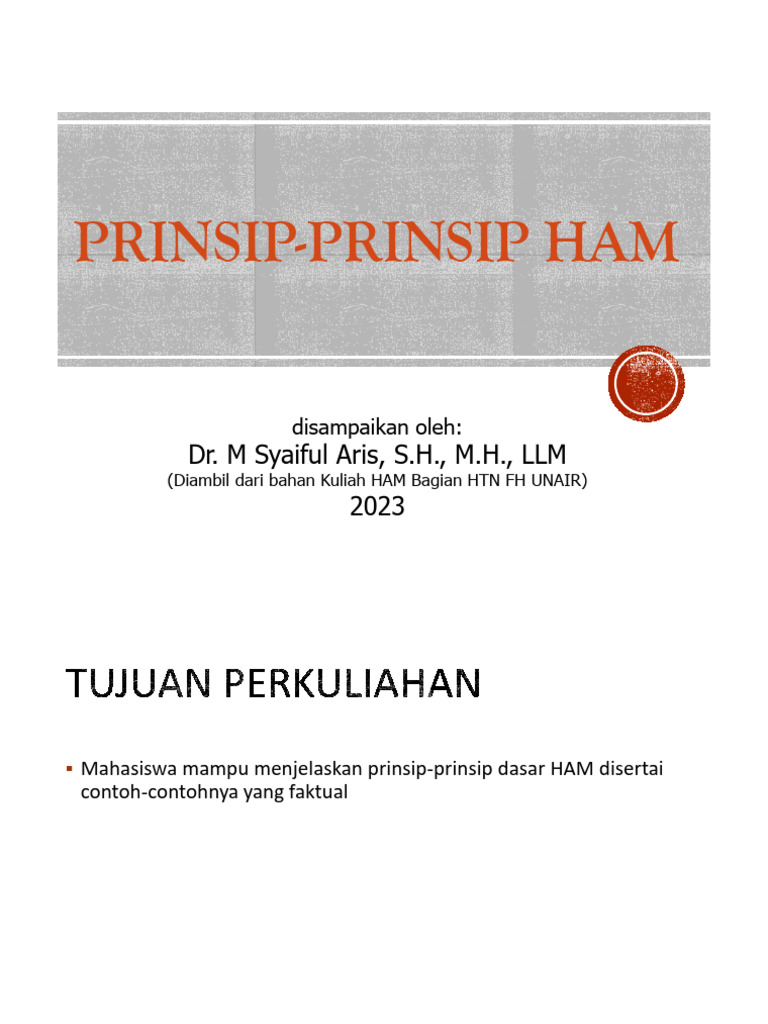 Prinsip HAM | PDF