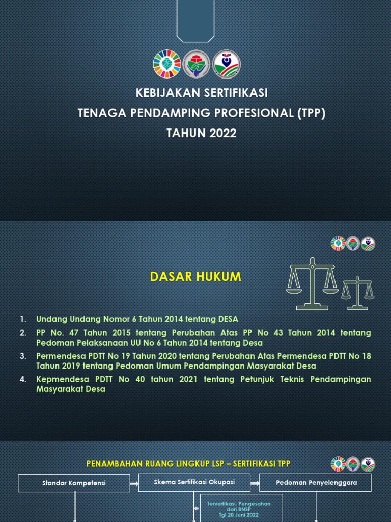 KEBIJAKAN SERTIFIKASI TPP - Edit | PDF