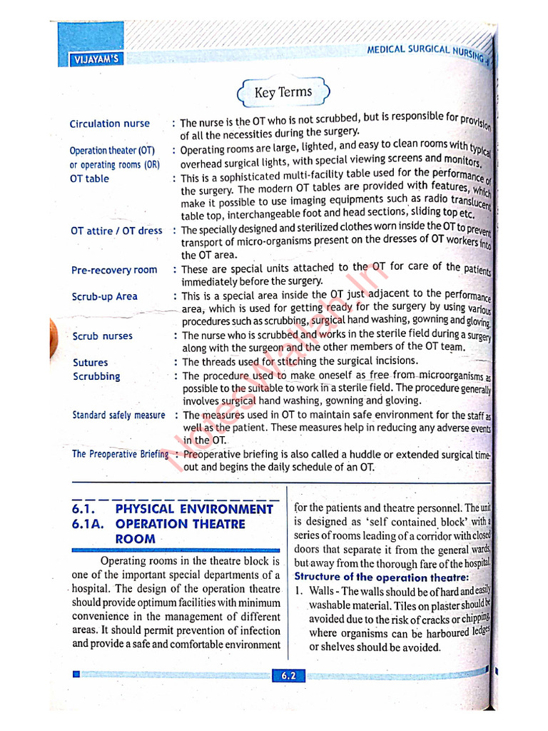 Operation Theatre Techniques Overview | PDF | Anatomical Terms Of ...