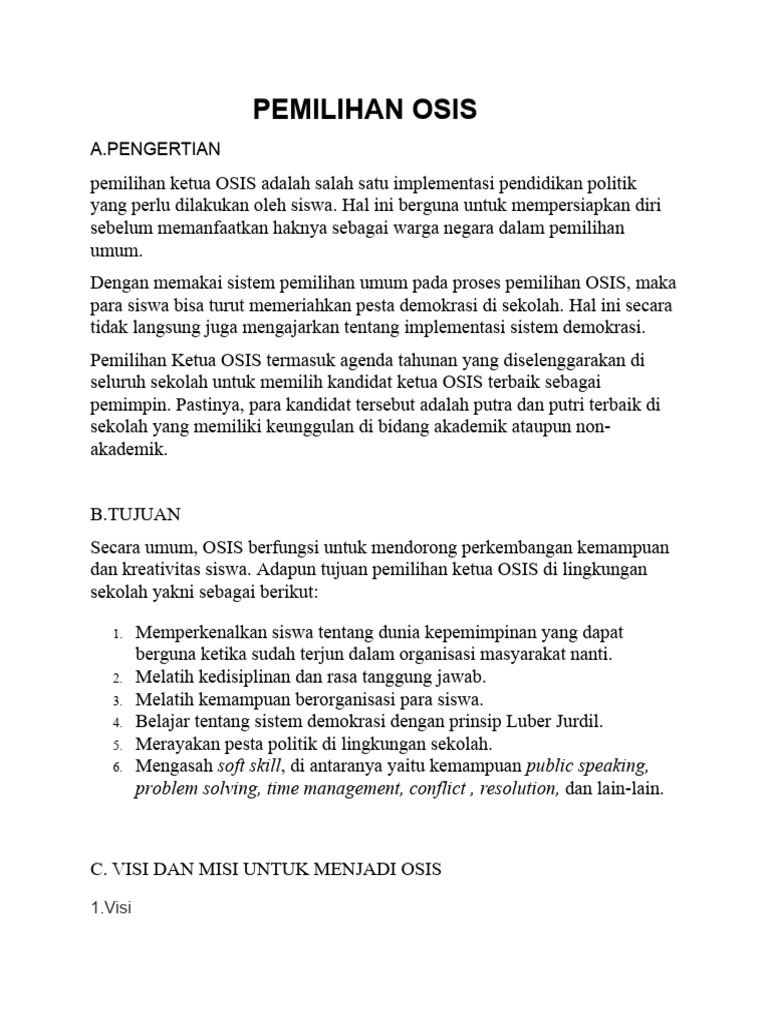 Tugas p5 Pemilihan Ketua Osis | PDF