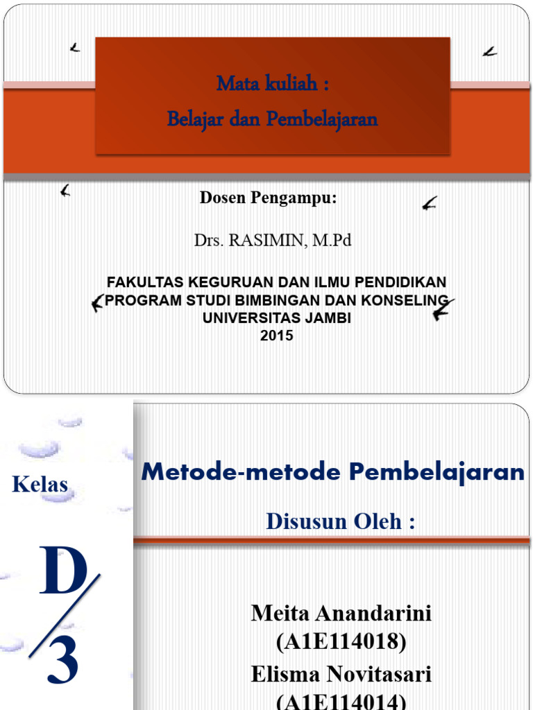 Presentase Belajar Dan Pembelajaran | PDF