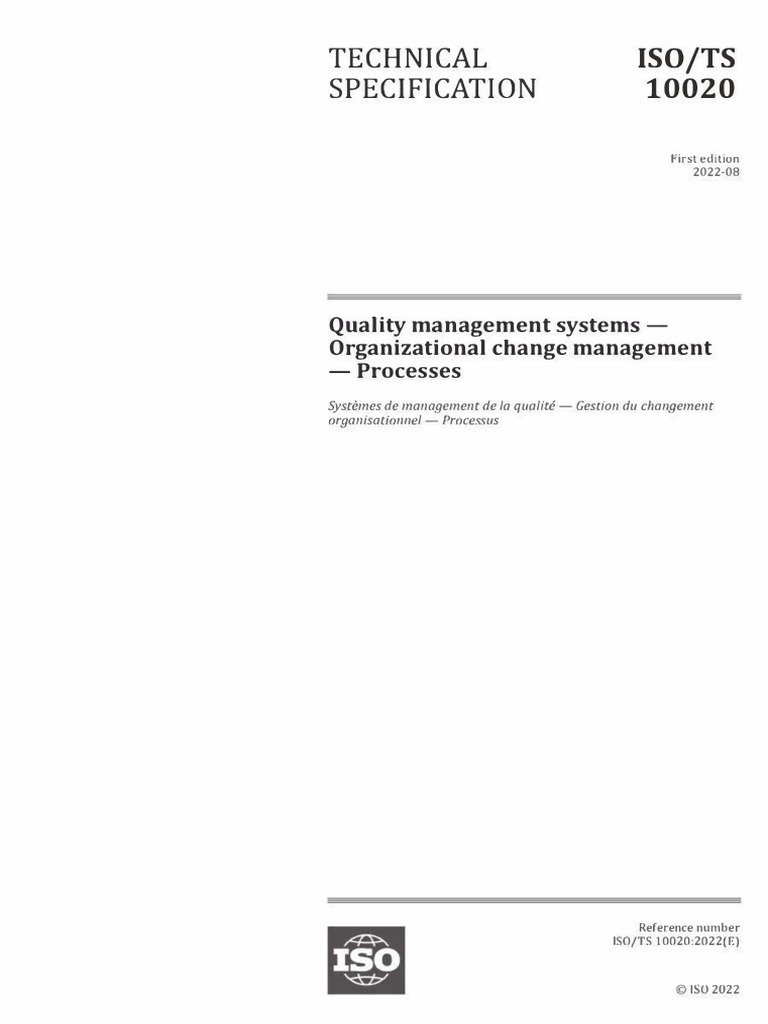 Iso TS 10020 2022 | PDF | International Organization For Standardization