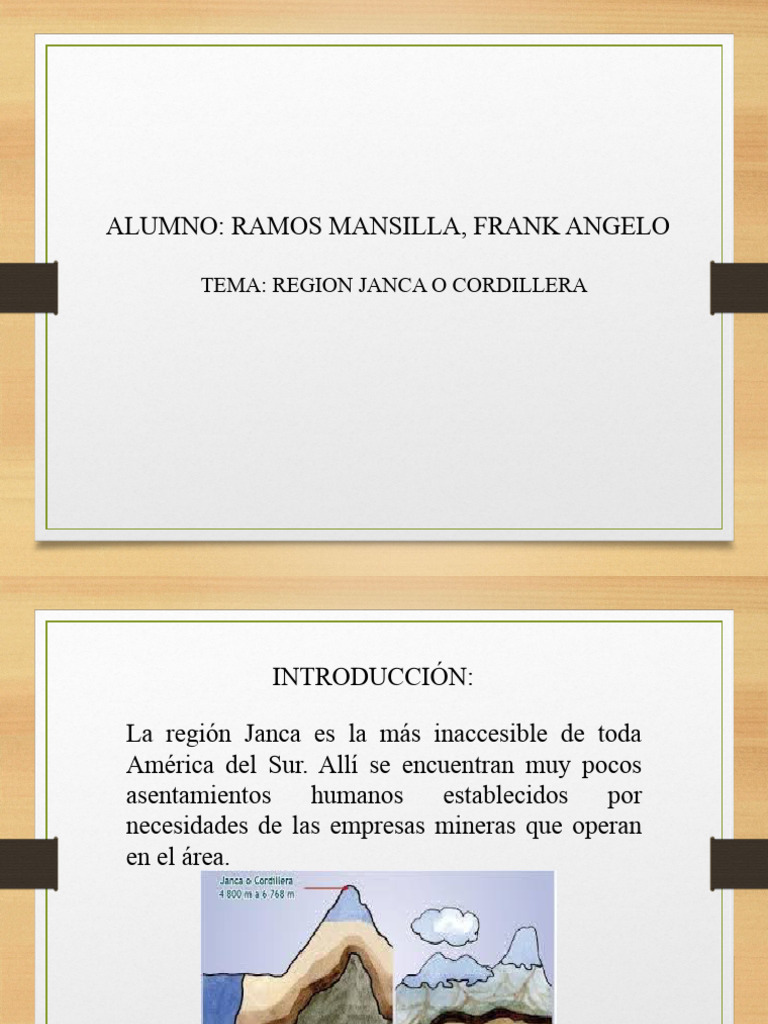 Region Janca | PDF | Andes | Nieve