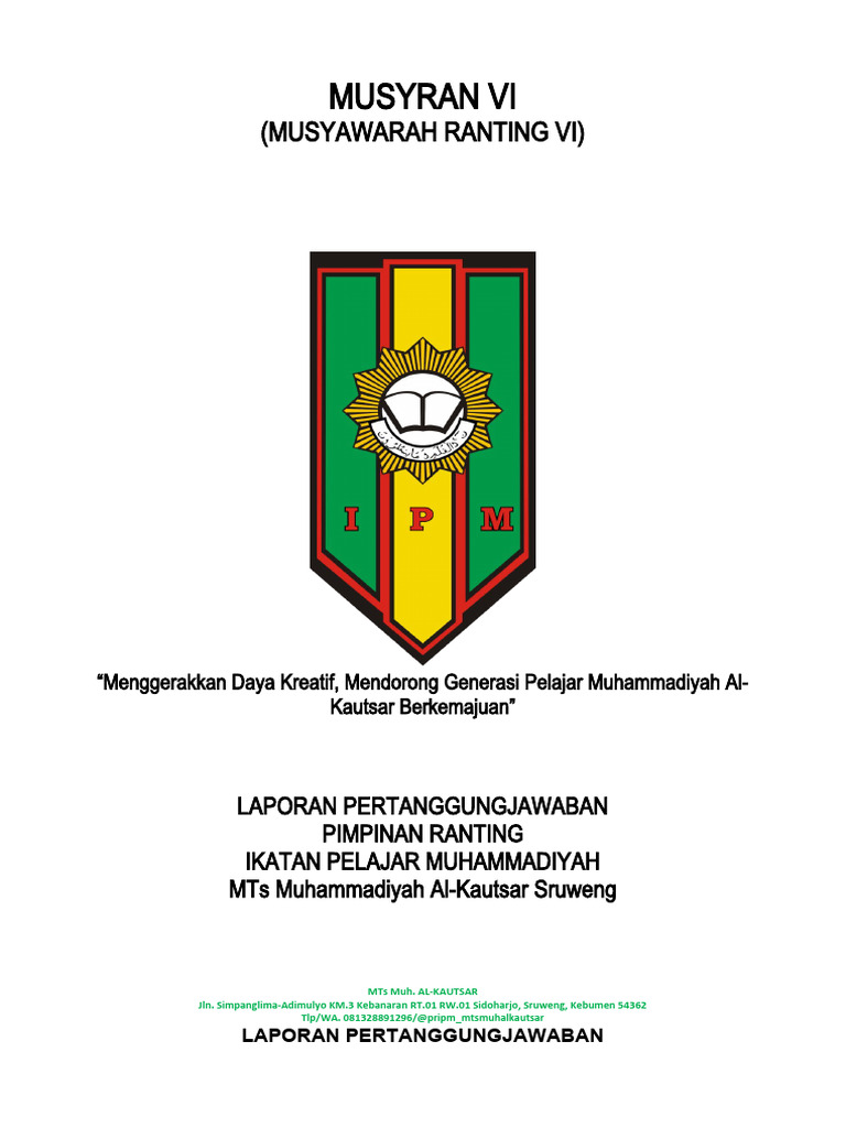 LPJ Ipm Periode 2021-2022 | PDF | Pengembangan Diri