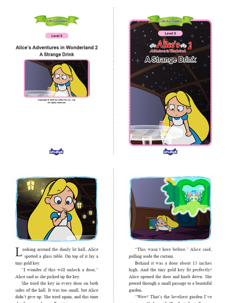 Alice's Adventures in Wonderland 2 - A Strange Drink | PDF