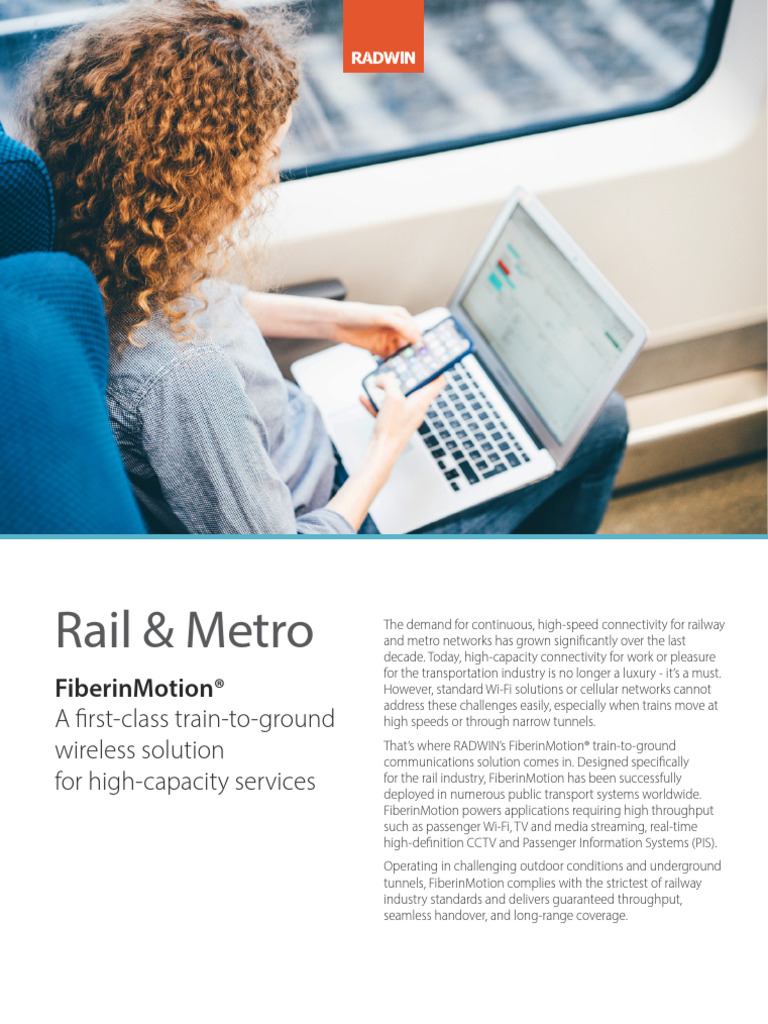 Rail - Metro Brochure ENG W | PDF | Computer Network | Wi Fi
