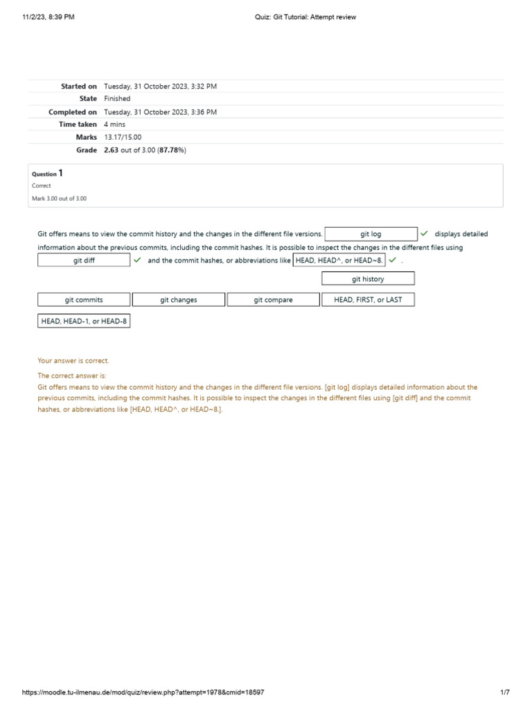 Quiz Git Tutorial | Download Free PDF | Version Control | Computer ... Quiz Git Tutorial | Download Free PDF | Version Control | Computer ...