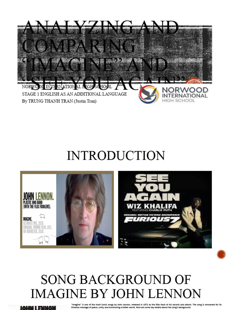 Presentation About Analyzing and Comparing The Songs | PDF | John Lennon