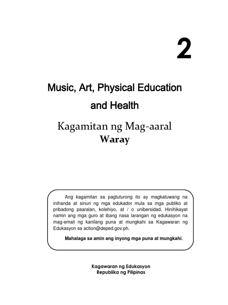 Physical Education 2 Waray Unit 1 Learner's Material | PDF