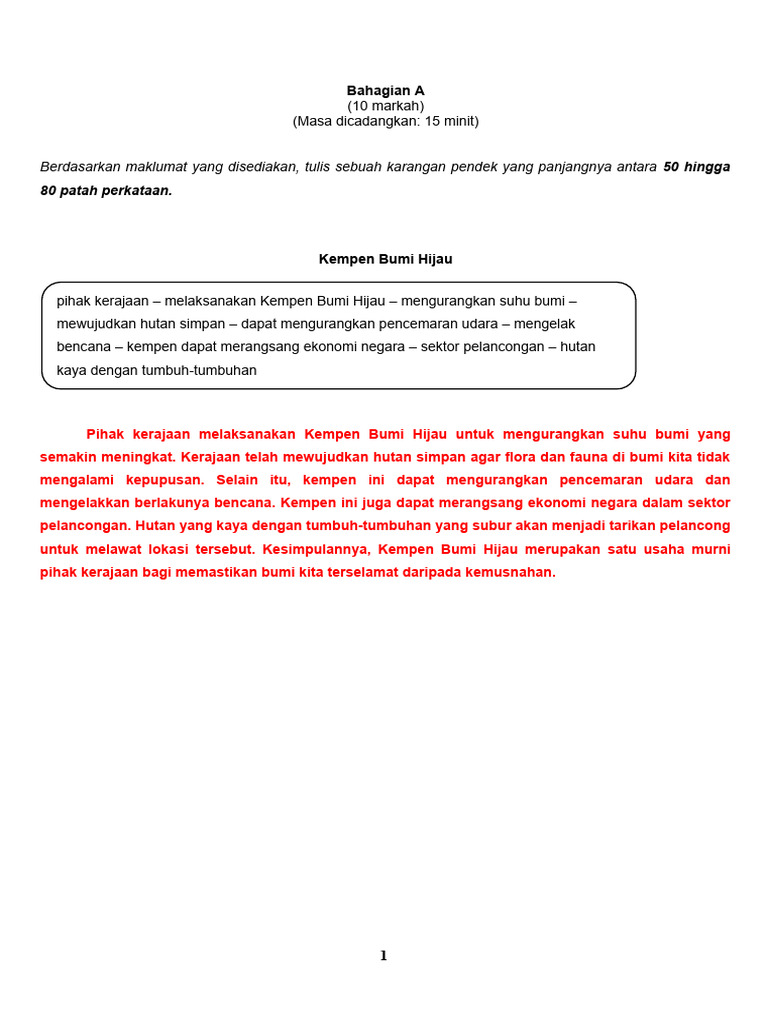 PENTAKSIRAN SUMATIF 2 TINGKATAN 3 KERTAS 2 - SKEMA JAWAPAN | PDF
