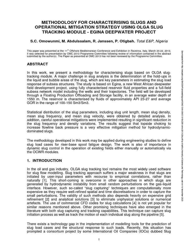 Omc 2013 204 | PDF | Fluid Dynamics | Liquids