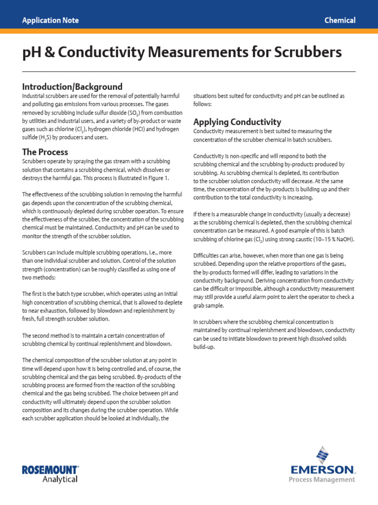 Application Note PH Conductivity Measurements For Scrubbers en 71958 ...