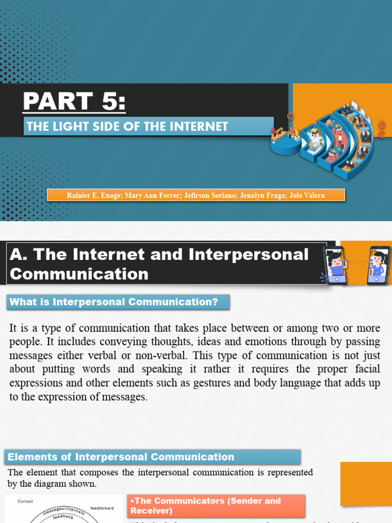 Internet's Role in Communication & Community | PDF | Communication ...