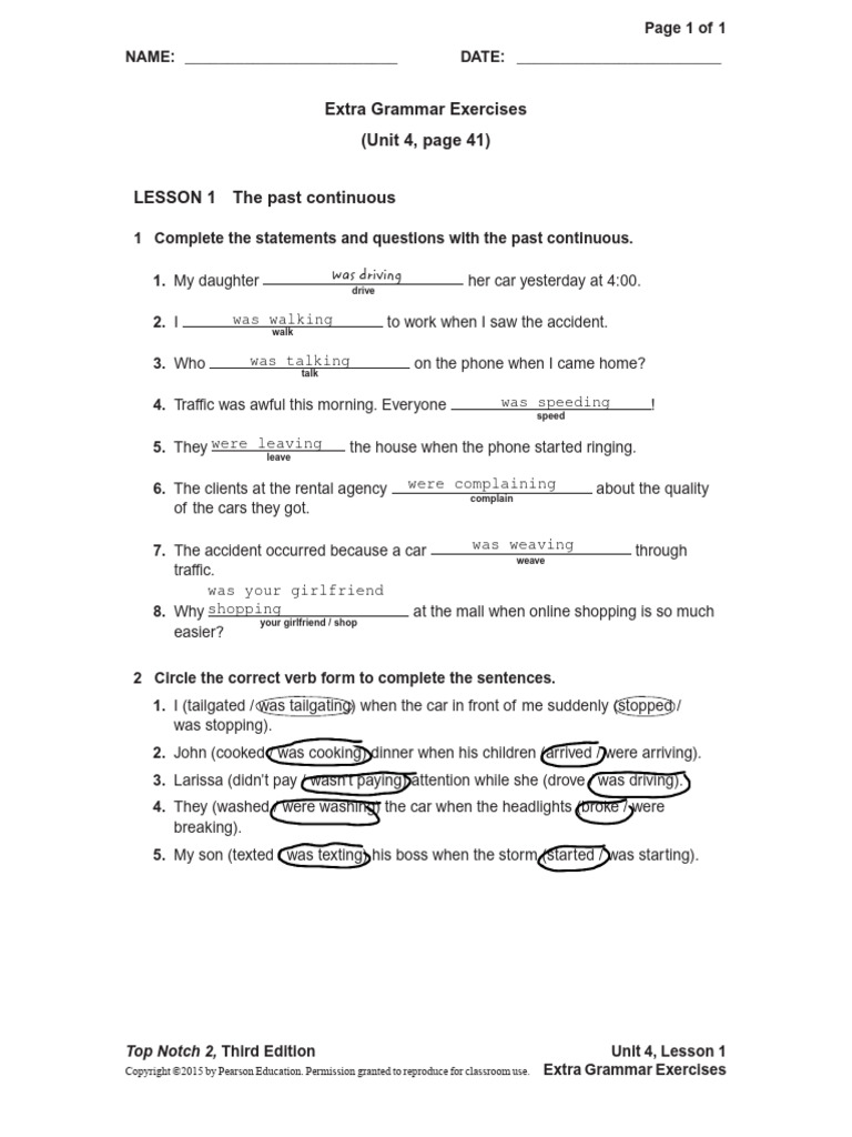 Extra Grammar Exercises | PDF | Linguistic Typology | Languages