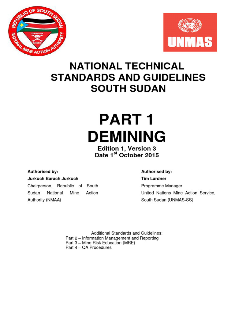National Technical Standards and Guidelines South Sudan | PDF | Land ...