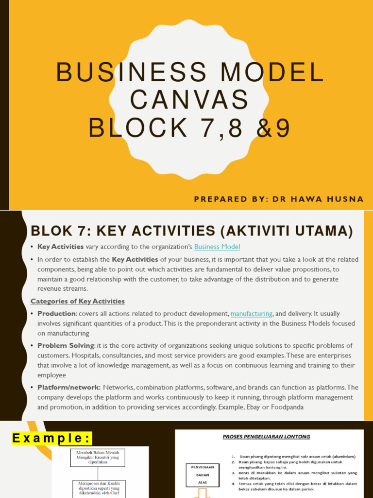Bmc-Block 7,8,9 | PDF | Business Model | Supply Chain