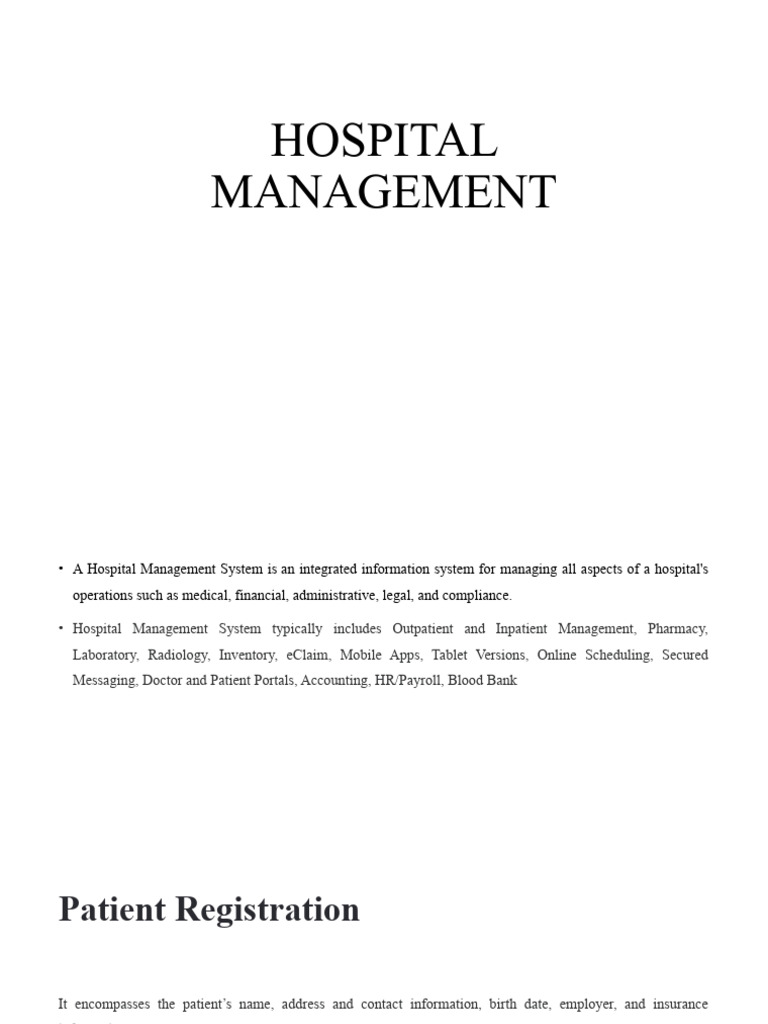 Hospital Management | PDF | Radiology | Patient