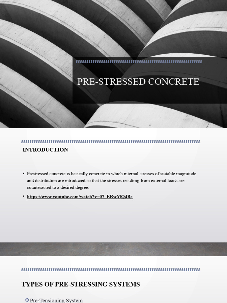 Types of Pre-Stressing Systems-1 | PDF