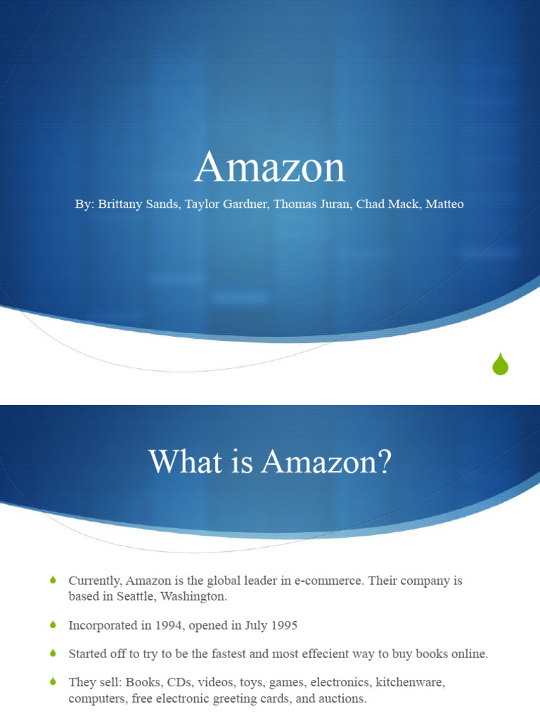 Amazon | PDF | Supply Chain | Supply Chain Management