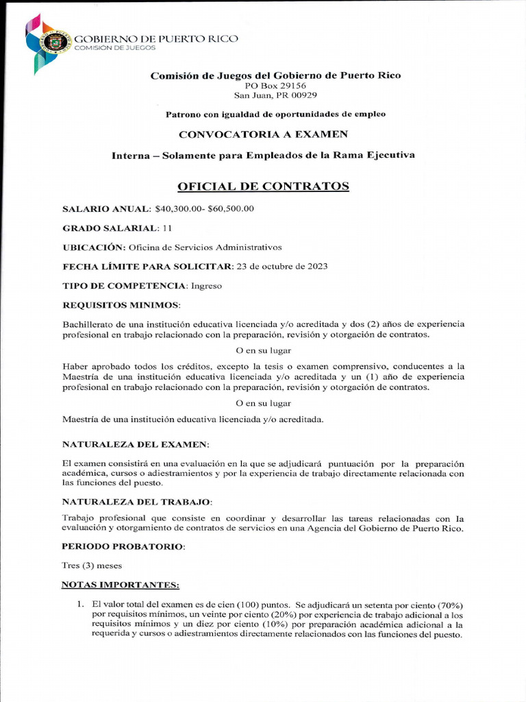 Comision de Juegos Del Gobierno de Puerto Rico | PDF | Puerto Rico | Gobierno