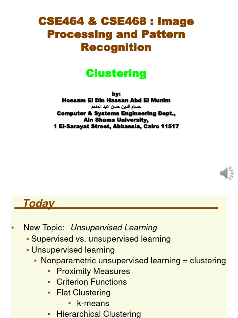 02 - Clustering | PDF | Cluster Analysis | Matrix (Mathematics)