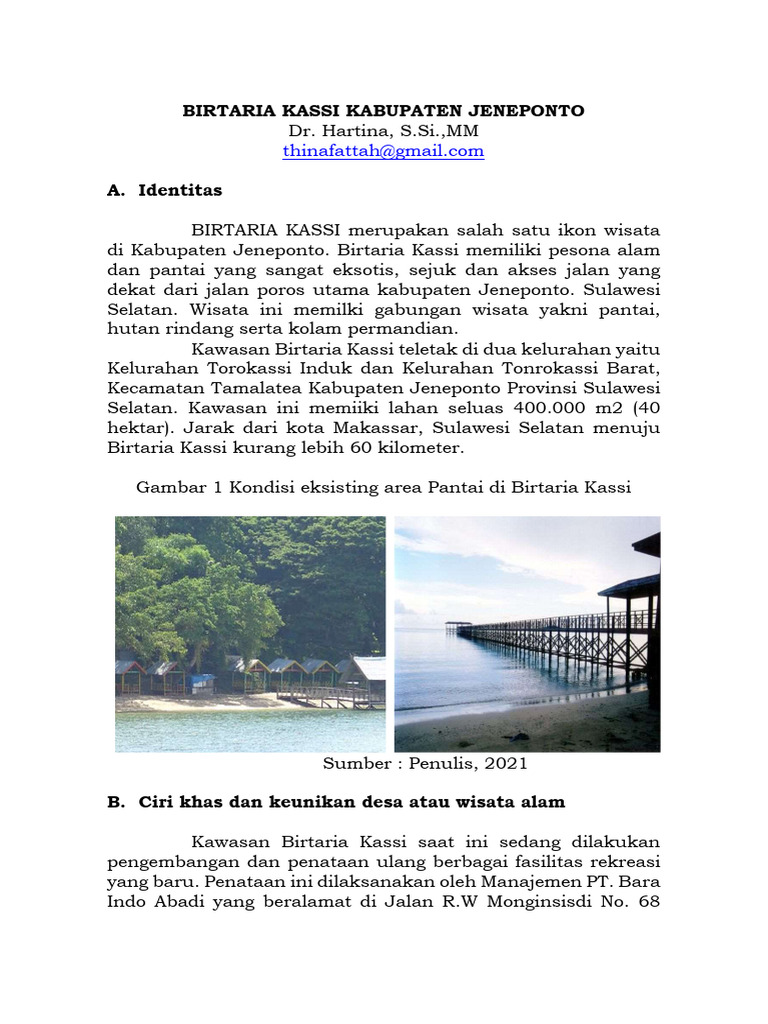 Desa Wisata Hartina | PDF | Perjalanan