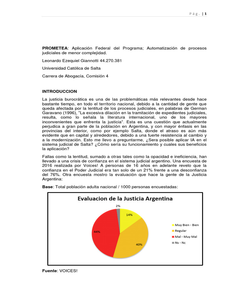 Ensayo Prometea Federal Salta. Giannotti Leonardo E. | PDF ...