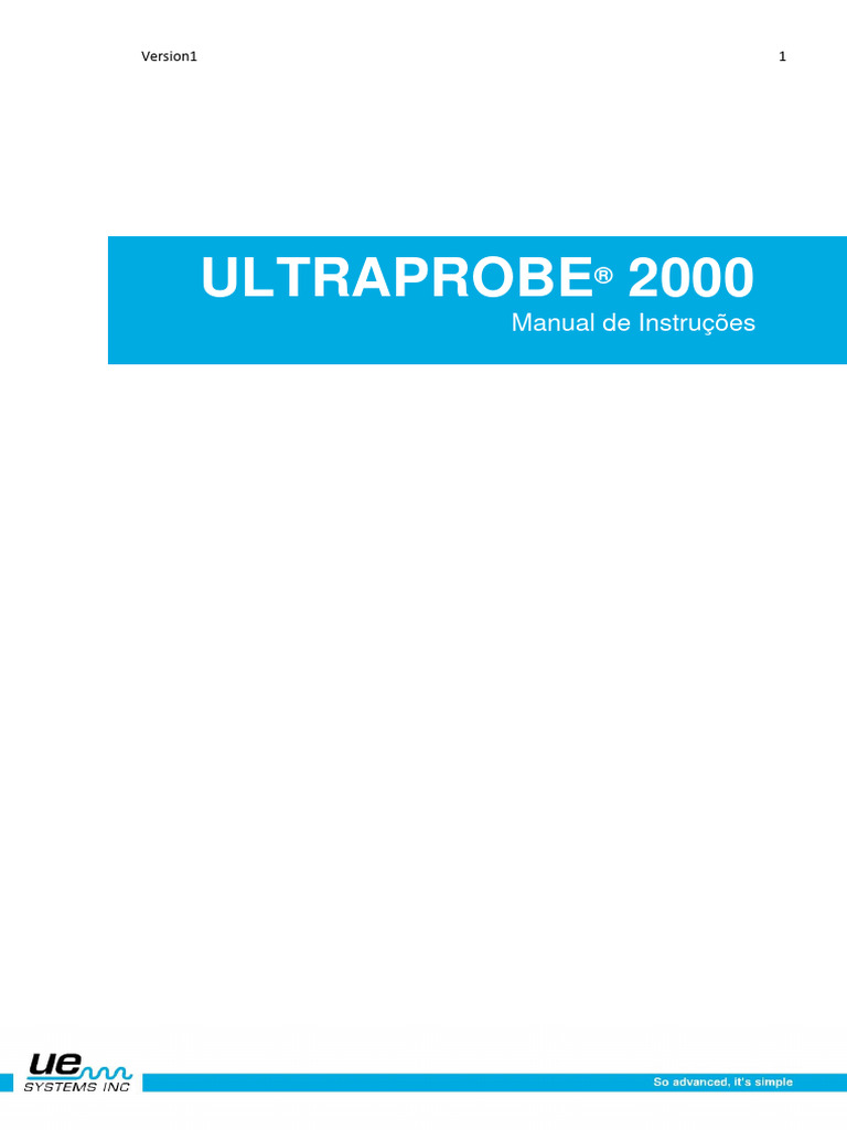 Manual PT BR UP2000 | PDF | Som | Ultrassom