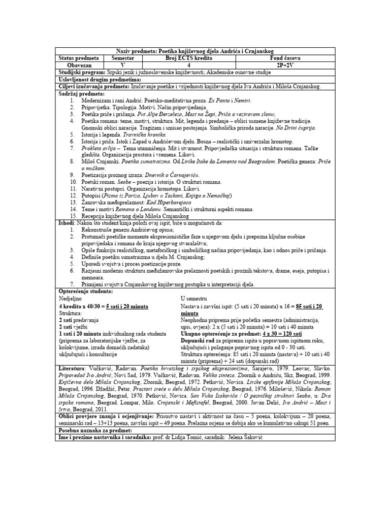 Plan I Program AIC | PDF