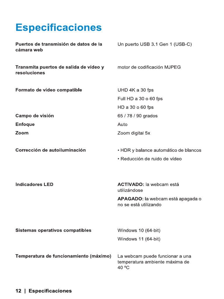 Especificaciones Wb7022-Ddao | PDF