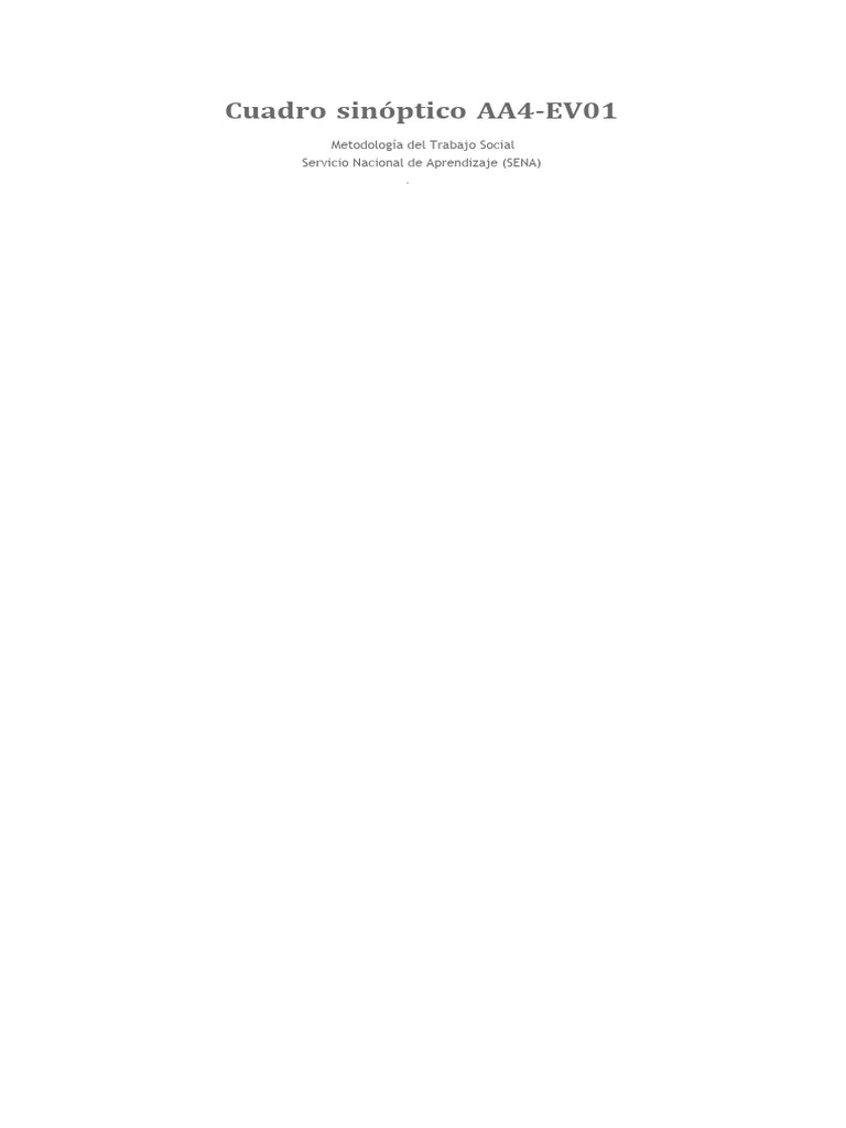 Cuadro Sinoptico Aa4 Ev01 | PDF | Business | Economias