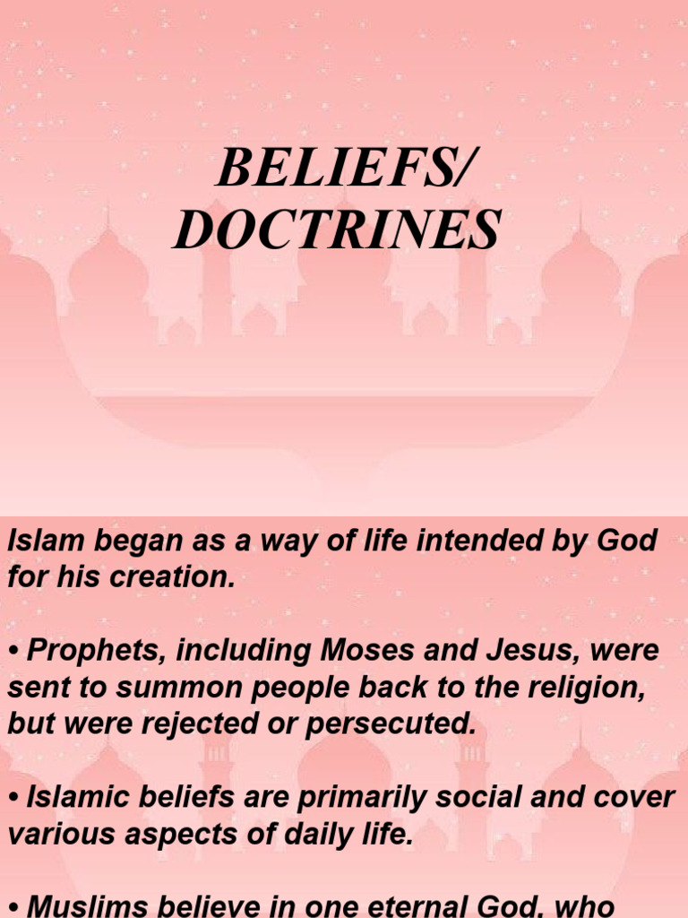 Beliefs Doctrine | PDF