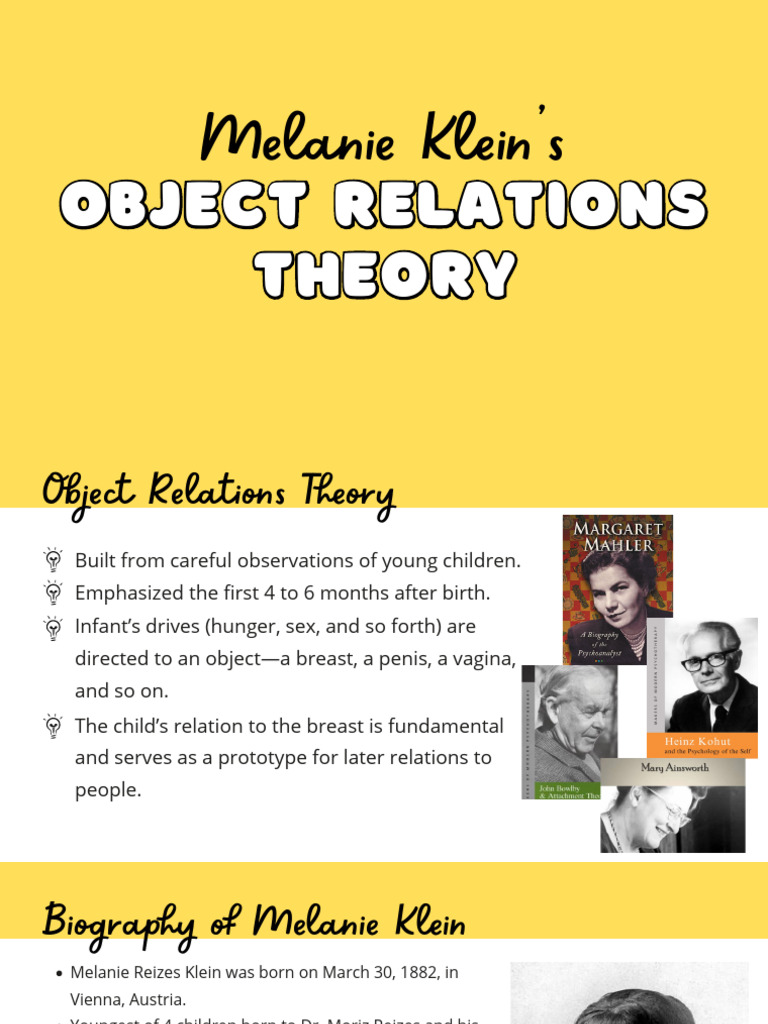 5 Klein | PDF | Attachment Theory | Oedipus Complex