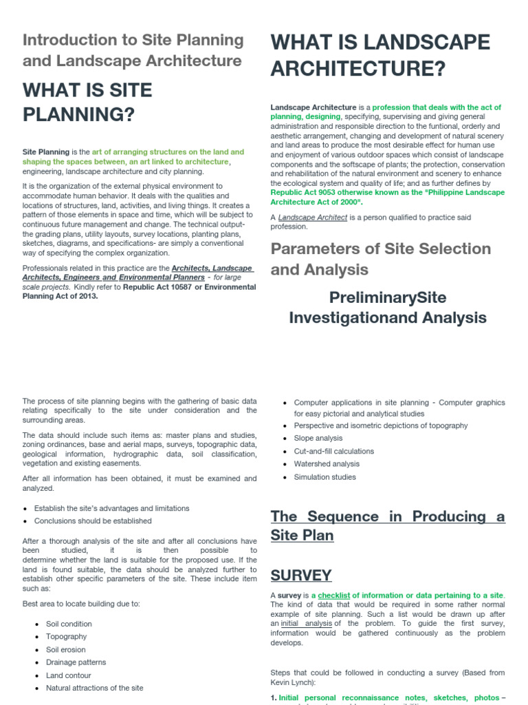 Module 1 | PDF | Landscape | Landscape Architecture
