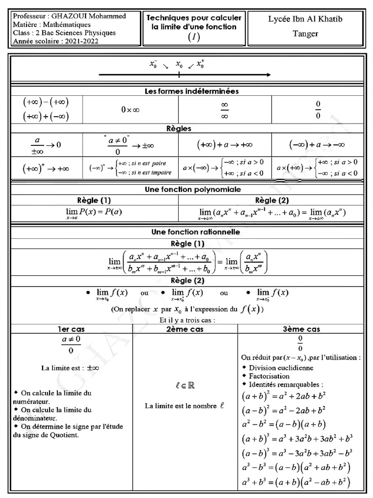 Résumé Maths bac | PDF